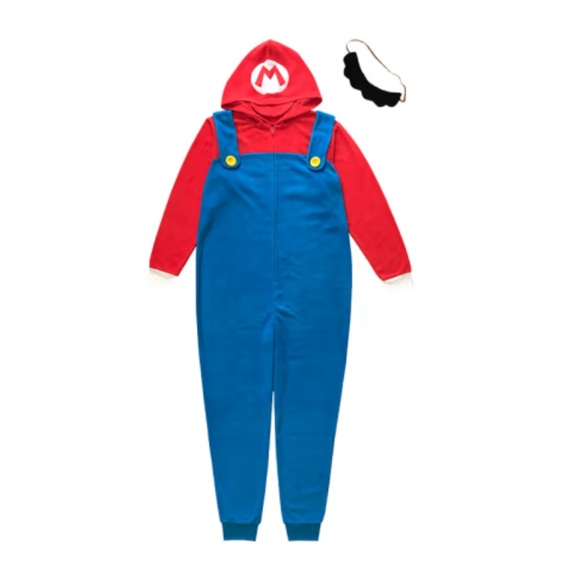 Pants & Jumpsuits | Super Mario Fleece Costume | Poshmark
